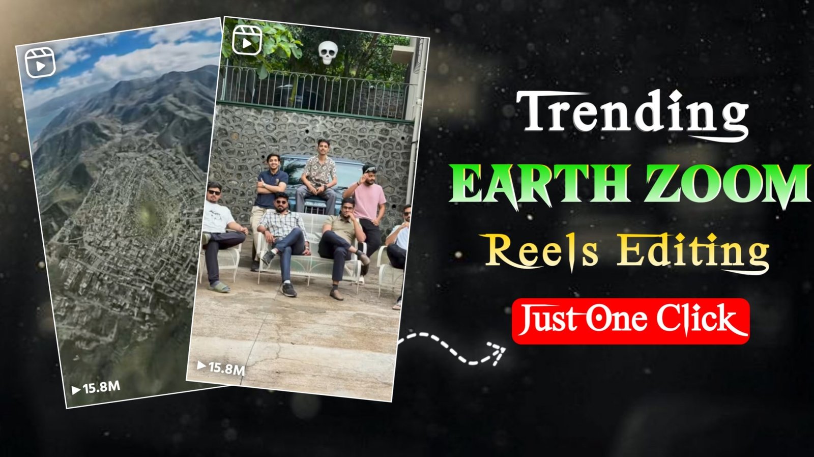 Trending Ai Earth Zoom Reels Editing | How To Make Earth Zoom Reels 100 ...