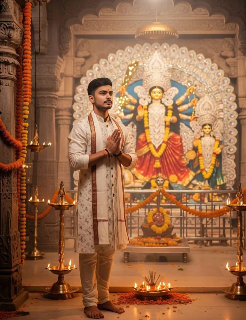 Top-10 Durga Puja Navratri Boy & Girls Gemini Ai Photo Editing Prompt ...