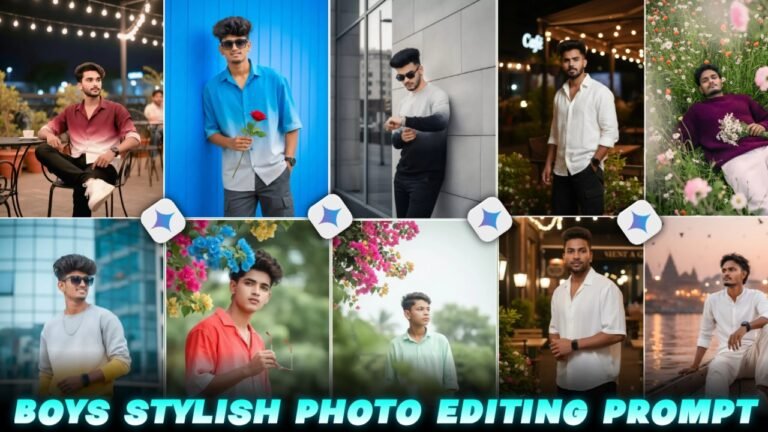 Gemini Ai Boys New Photo Edit Prompt | Boys Stylish Photo Prompt – 2025 ...