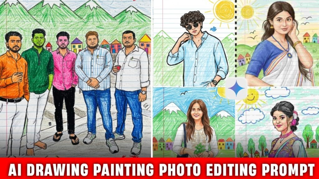 Google Gemini Notebook Drawing Ai Photo Editing Prompts | Ai Photo ...