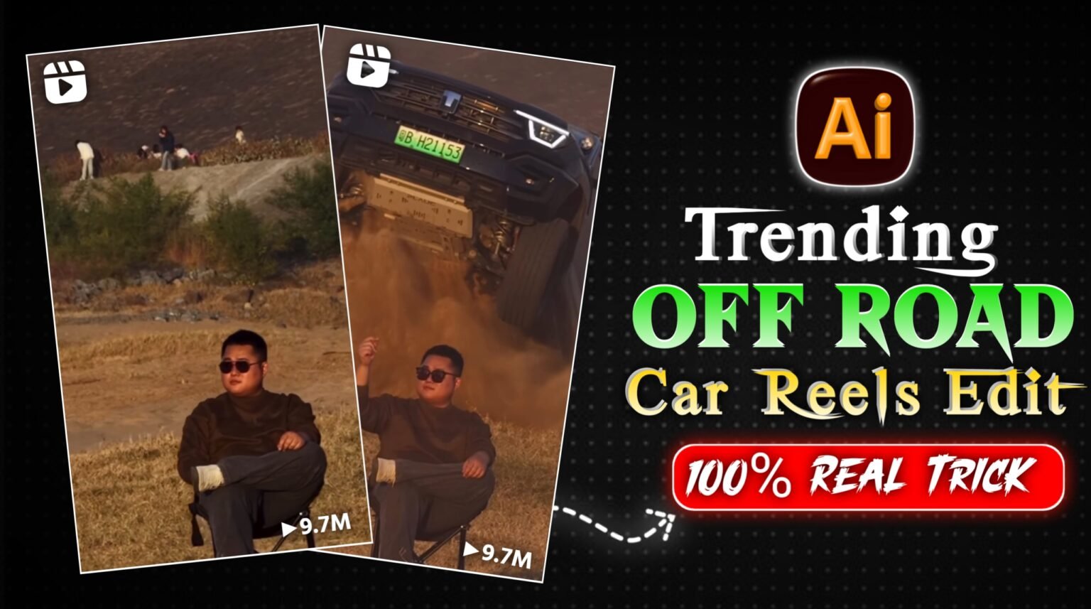 Off Road Ai Car Reels Editing Tutorial | Ai Car stunts Reels Editing ...