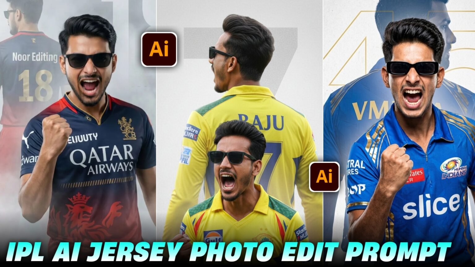 Trending IPL Jersey Ai Photo Edit Prompt | 2026 IpL Photo Prompt - VM ...